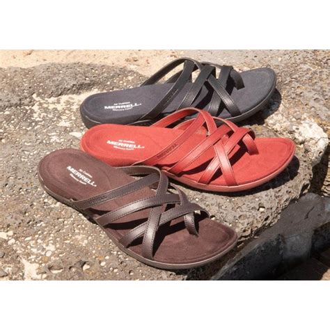 Buy Merrell Womens Hayes Thong Leather Comfortable Sandals Mydeal