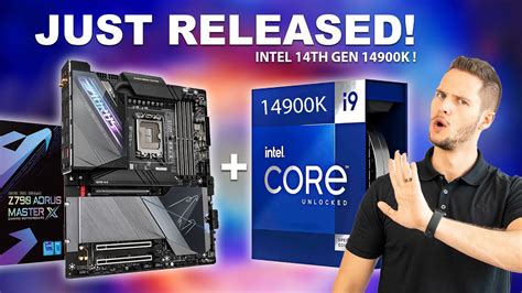 New Intel I9 14th Gen 14900k Cpu Gigabyte Z790 Aorus Master X