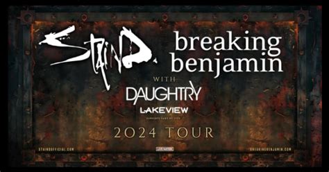 Staind And Breaking Benjamin Announce Summerfall 2024 Tour With