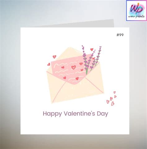 Personalised Valentines Day Card Happy Valentines Day Card For