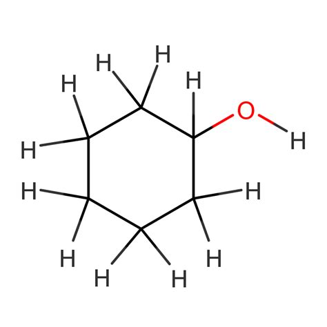 Cyclohexanol Structural Formula