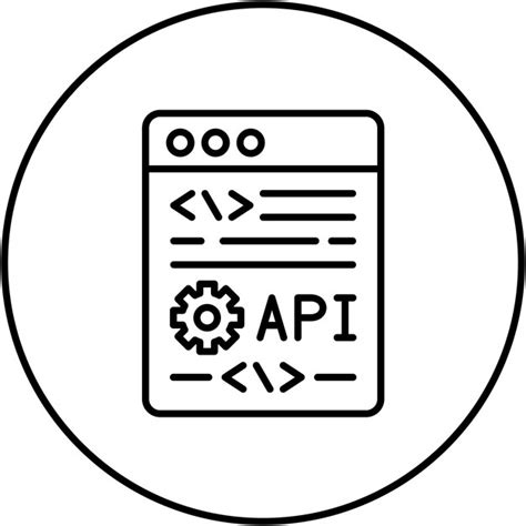 Premium Vector Application Programming Interface Icon Vector Image