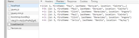Undefined Result On Ajax Request Aspnet Core Mvc Stack Overflow