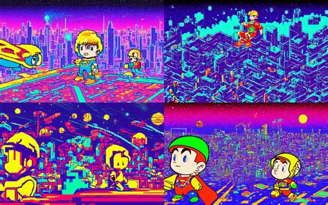 16 Bit Space Background