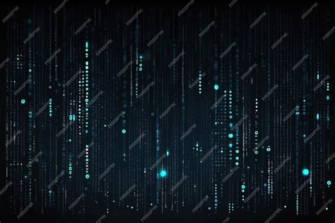 vector illustration binary code dark background software programming