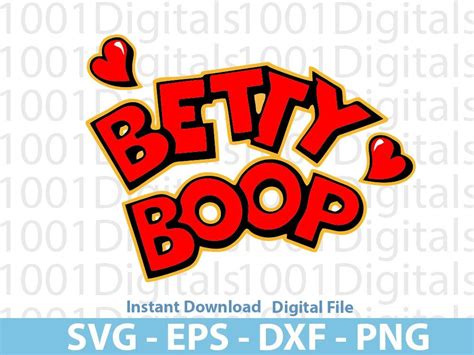 Betty Boop Logo Svg Cute Betty Boop Svg Betty Boop Clipart Cut File