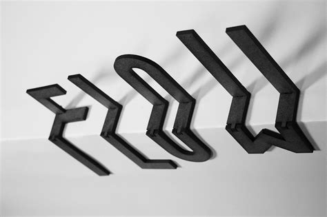 Laser Cut Typeface On Behance