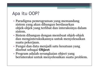 Pengantar Pemrograman Berorientasi Objek PDF