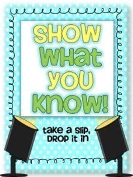 Exit Slips Formative Assessment For ANY Grade SSSTeaching