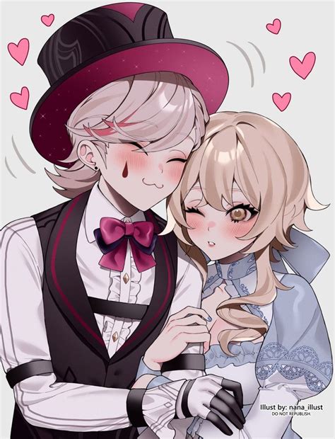 Lyney and Lumine Genshin Impact Милые рисунки Мультипликационные лица Рисунки