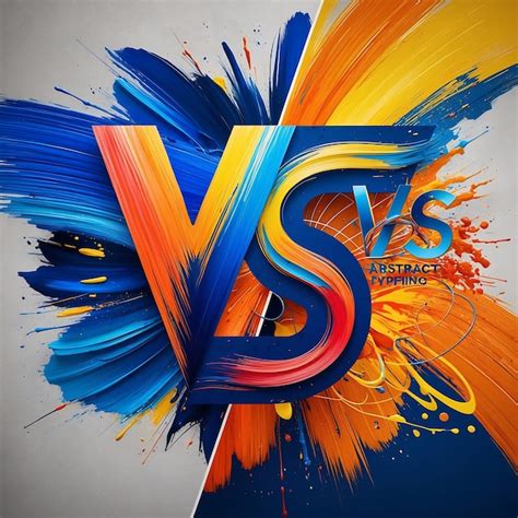 Dynamic Vs Logo Designs Premium Ai Generated Image
