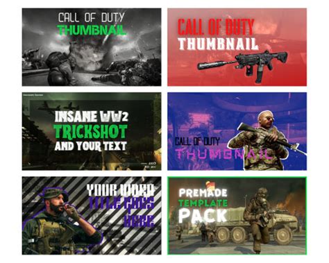Call Of Duty Youtube Thumbnail Template Canva 40 Call Of Etsy