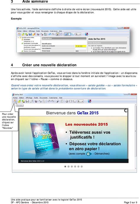 Une Aide Pratique Pour Se Familiariser Avec Le Logiciel Getax Pdf