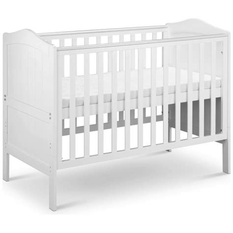 Nested Alexandra Mini Cot Bed With Teething Rails In White Smyths Toys Uk