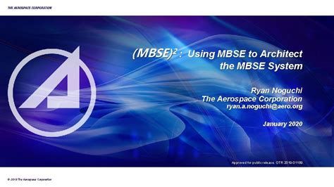 Mbse2 Using Mbse To Architect The Mbse System