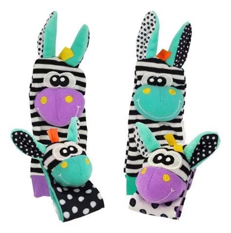 Sonajas Para Bebe Calcetines Juguete Estimulación Temprana 4 Color
