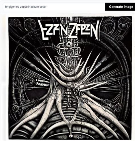 Hr Giger Led Zeppelin Album Cover Rweirddalle