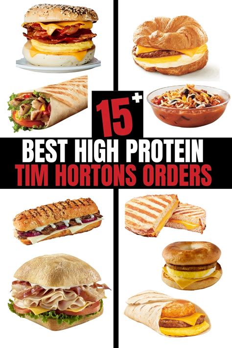 15 Best High Protein Tim Hortons Orders The Diet Chef