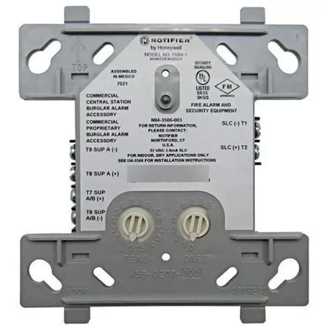 Modulo De Monitoreo Inteligente Notifire By Honeywell Fmm 1 Envío gratis