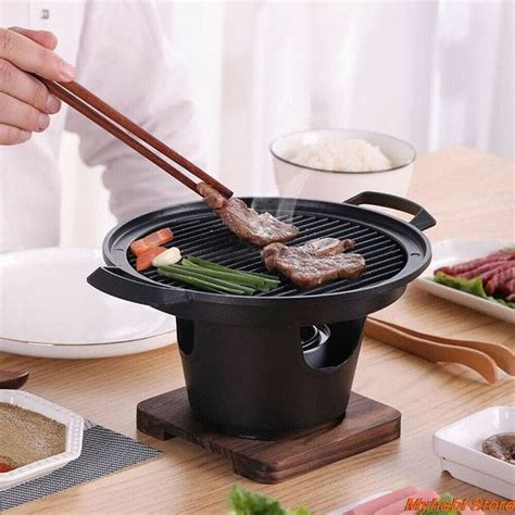 Mini Bbq Grill Alcohol Stove Grilling Portable Bbq Grill Alcohol Stove