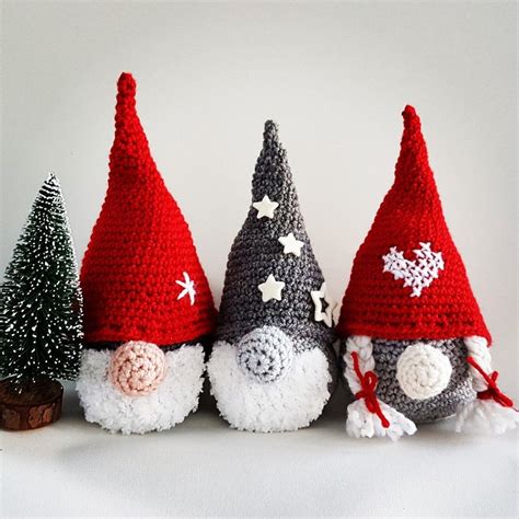 Crochetpattern Tomtes Clear Pattern To Make These Cute Gnomes Dutch