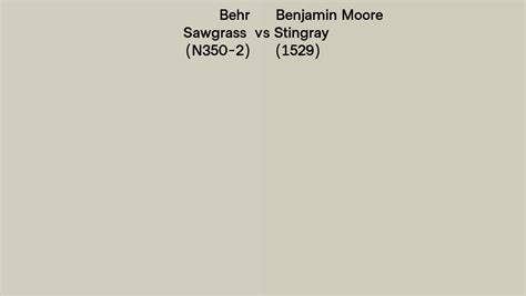 Behr Sawgrass N350 2 Vs Benjamin Moore Stingray 1529 Side By Side