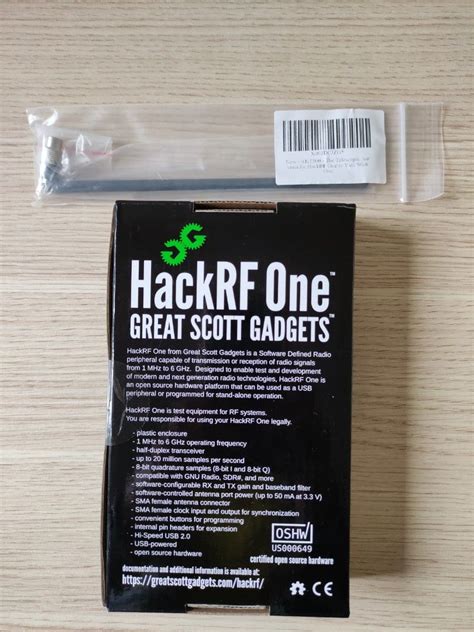 HackRF One Software Defined Radio Antenna 電腦科技 商務用科技產品 Carousell
