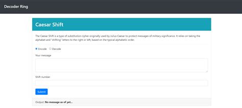 GitHub Snappysong Decoder Ring Thinkful Assignment