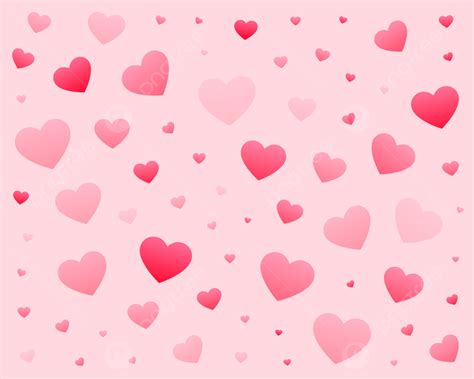 다양한 크기의 사랑스러운 하트 패턴 배경 행복하다 애인 낮 배경 일러스트 및 사진 무료 다운로드 Pngtree