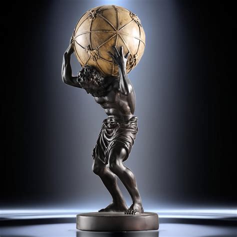 Statue Of Atlas Holding Up The World
