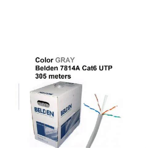 Belden 7814a Cat 6 Cable Uutp Pvc 4 Pair Awg 24 Indoor At ₹ 8500