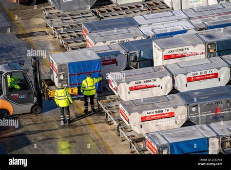 düsseldorf airport unit load devices uld containers for baggage and