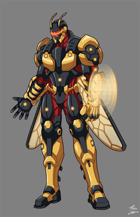Iron Hornet Commission Superhero Art Superhero Design Superhero