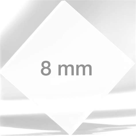 Plaque Plexiglass Blanc Diffusant 8 Mm Sur Mesure Translucide