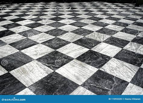 Suelo De Mármol Negro Y Blanco Foto De Archivo Imagen De Negro