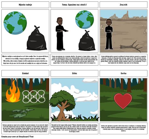 Dan Planeta Zemlje Storyboard By Marta47697