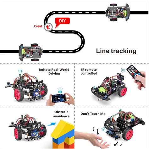 Buy OSOYOO Model 3 Robot Car DIY Starter Kit For Arduino Remote