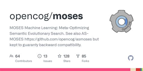 Github Opencogmoses Moses Machine Learning Meta Optimizing