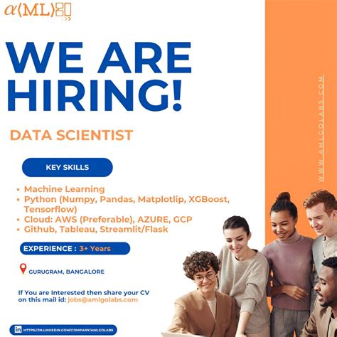Aws Sql Machinelearning Python Github Azure Datascience Dataengineer Amlgolabs Hiring