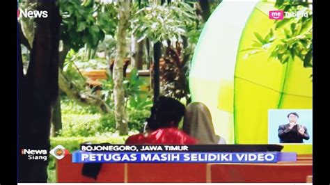 Viral Video Cctv Adegan Mesum Pelajar Di Alun Alun Bojonegoro Inews