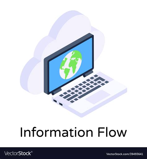 Information Flow Royalty Free Vector Image Vectorstock