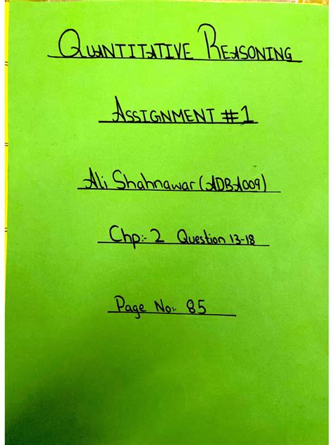 Qr Assignment 1 Pdf