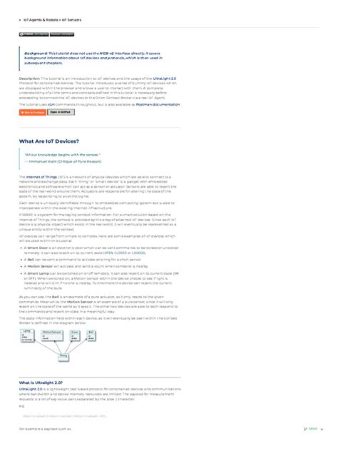 Iot Sensors Ngsi V2 Smart Supermarket Tutorials Pdf Internet Of Things Information