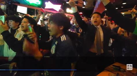 日本の決勝t進出で歓喜に沸く渋谷 毎日動画
