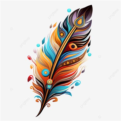 Feather Art Digital Pattern Free Element Decorative Material Feather