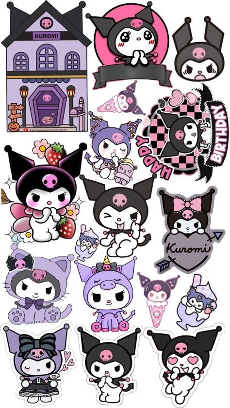 Kuromi Stickers Printable