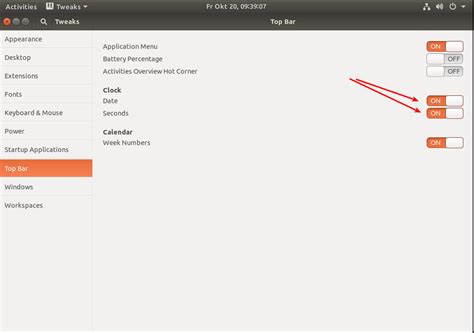 Customizing Tray Taskbar Date Display In Ubuntu With Gnome 3 Ask Ubuntu