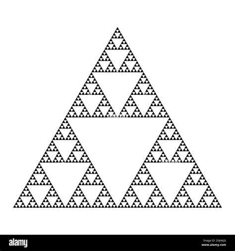 Detailed Sierpinski Triangle Stock Vector Image And Art Alamy