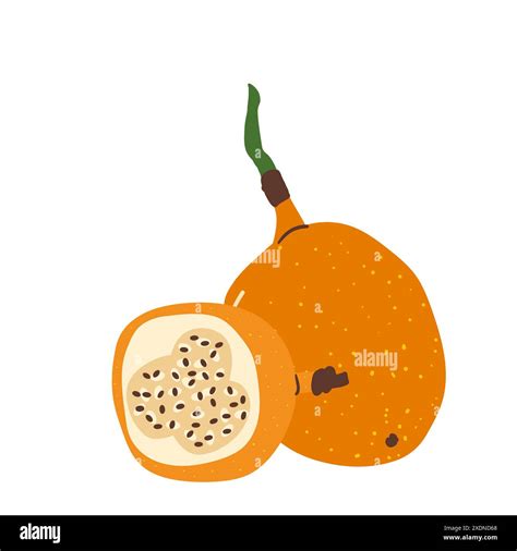 Sweet Granadilla Tropical Half And Whole Fruit Yellow Passion Fruit
