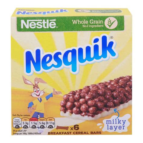 Nestle Nesquick Cereal Bar 6x25g 150gram Shopee Malaysia
